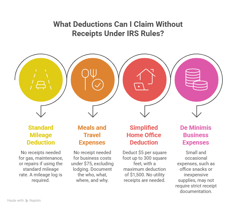 What Deductions Can I Claim Without Receipts? | Tax Tips
